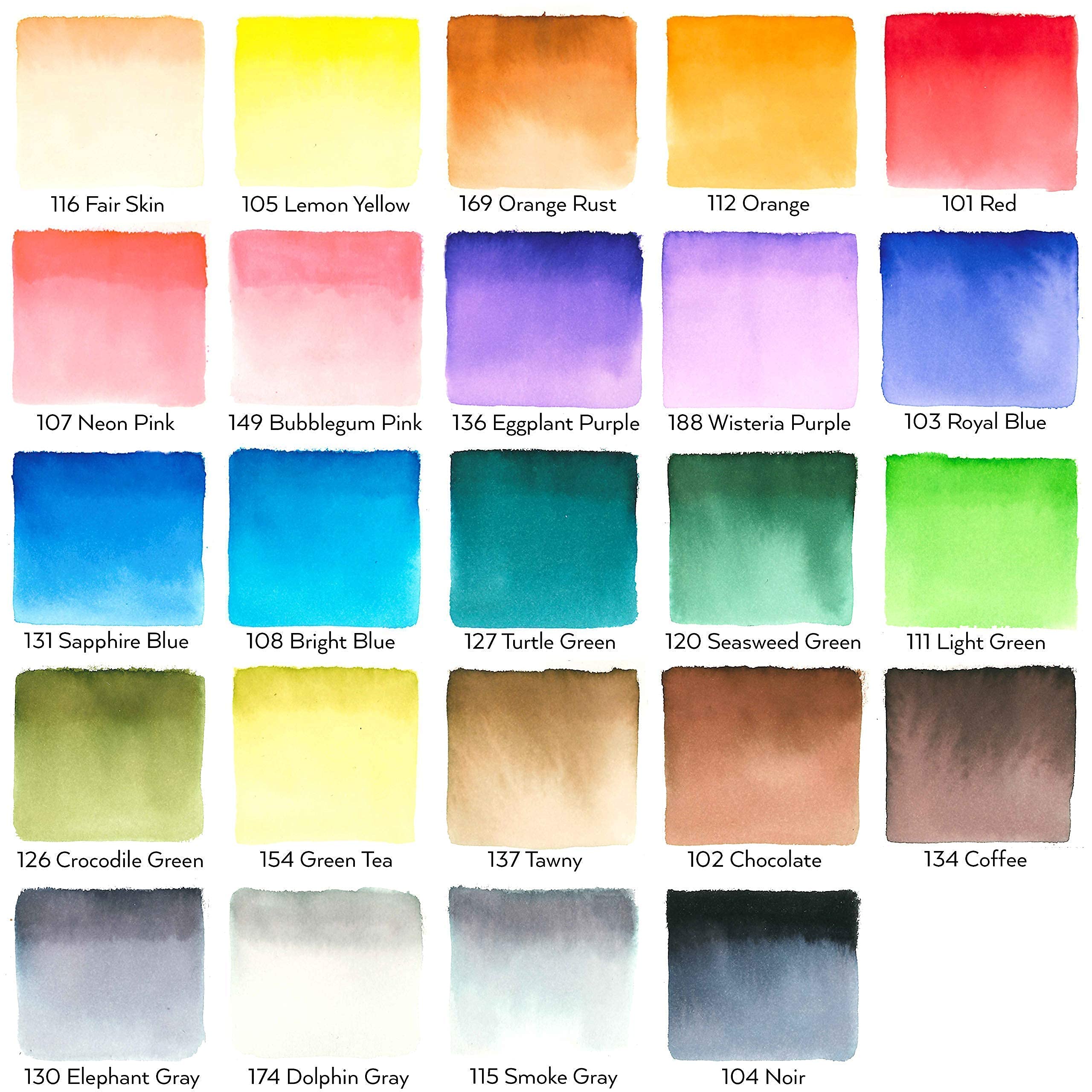 Arteza Real Brush Pens and Blank Watercolor Postcards Bundle, Drawing Art Supplies for Artist, Hobby Painters & Beginners