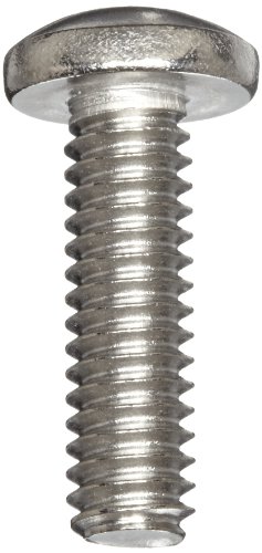 Small Parts 18-8 Stainless Steel Machine Screw, Plain Finish, Pan Head, Phillips Drive, Meets ASME B18.6.3, 5/32" Length, Fully Threaded, #0-80 UNF Threads (Pack of 100)