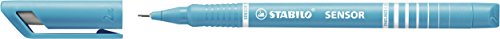 Fineliner - STABILO Sensor F - Wallet of 6 - Assorted Colours