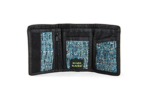 DIME BAGS Trifold Hempster Wallet - Classic Trifold Design w/Exterior Pocket and Interchangable Label (Glass)