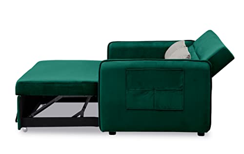 ERYE 3-in-1 Upholstered Futon Sofa Loveseat Convertible Sleeper Couch Bed,2-Seaters Sofa & Couch Soft Cushions Love Seat Daybed for Small Space Living Room Sets