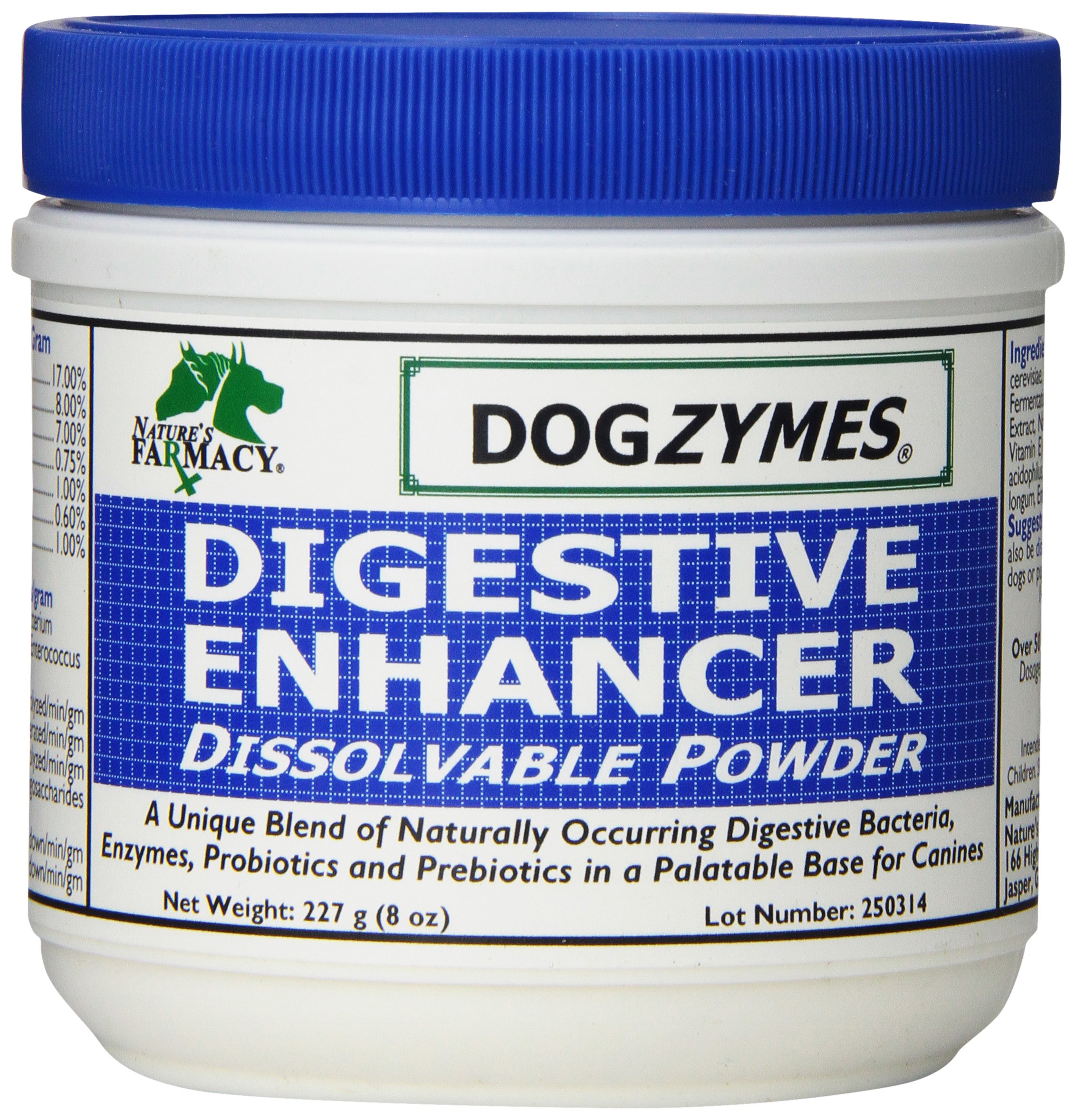 Dogzymes Dissolvable Powder Digestive Enhancer for Dogs, (8 Ounce)