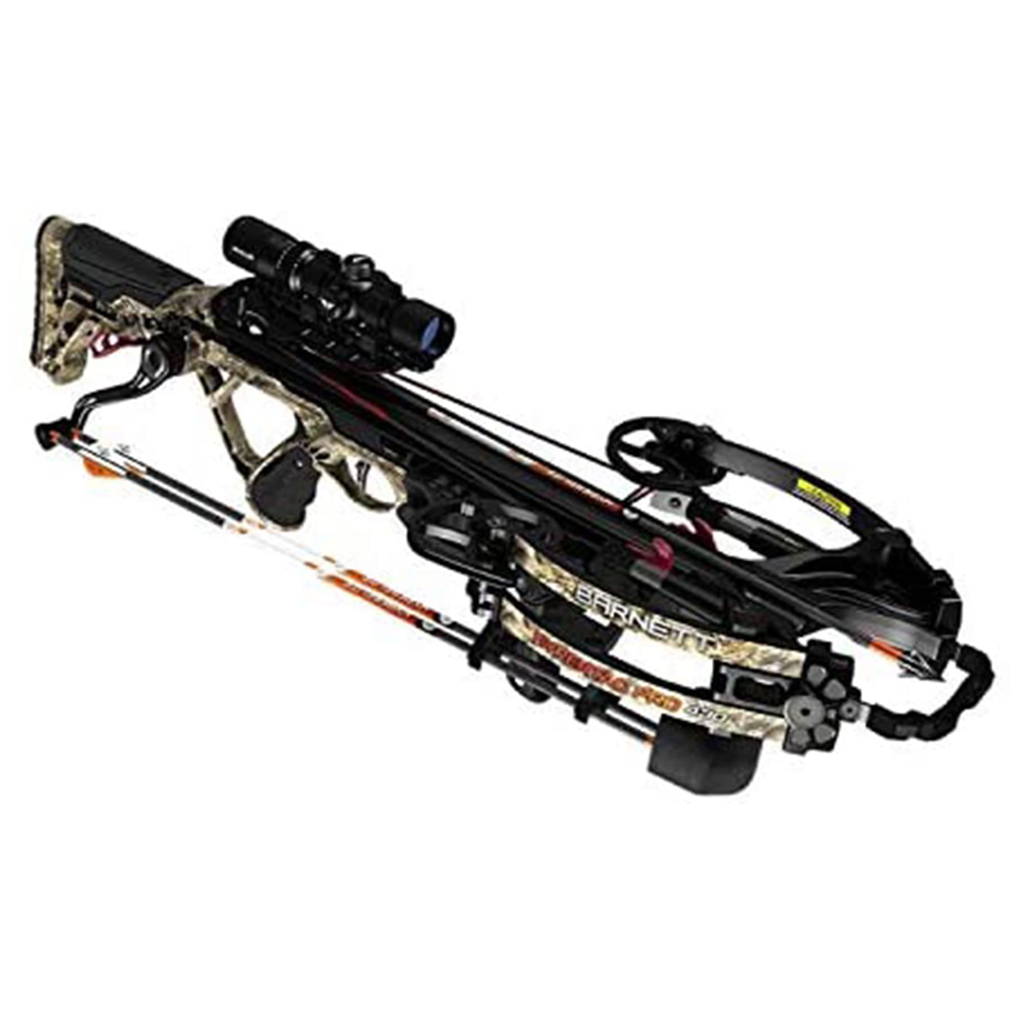 BARNETT HyperTac Crossbow Package with 1.5-5x32 Illuminated Scope, 3 Arrows, Quiver, Pro 430 with Crank Device