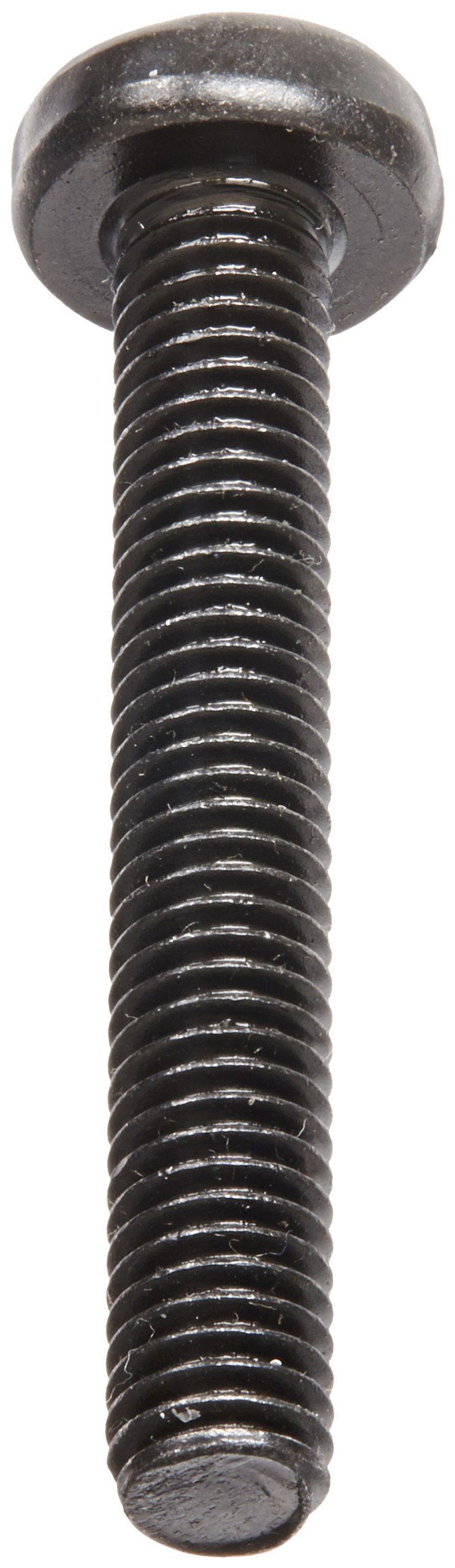 Small Parts M640D7985AB Steel Pan Head Machine Screw, Black Oxide Finish, Meets DIN 7985, #3 Phillips Drive, M6-1 Thread Size, 40 mm Length, Fully Threaded, Import (Pack of 50)