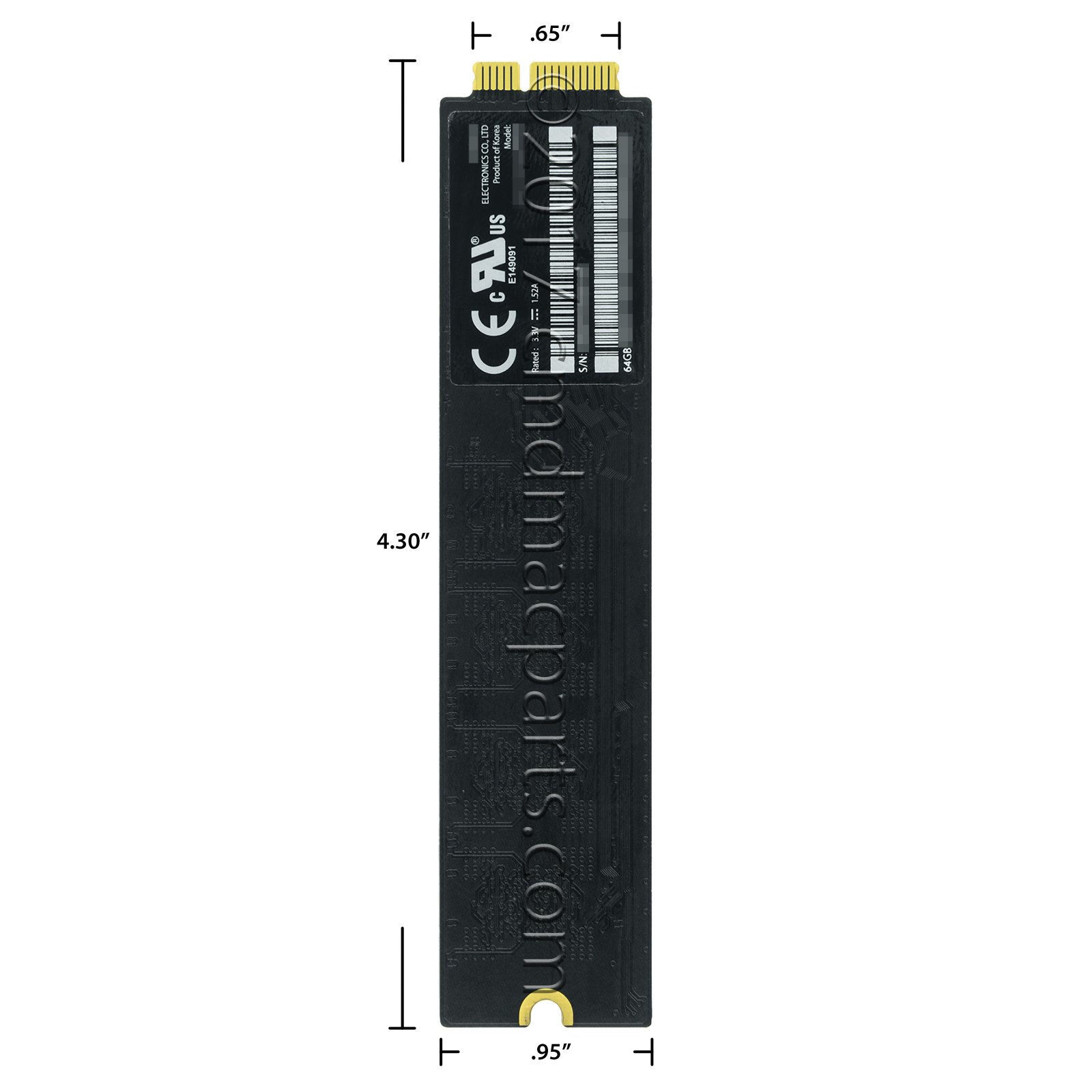 Odyson - 64GB SSD Replacement for Apple MacBook Air 11" A1370, 13" A1369 (Late 2010-Mid 2011)