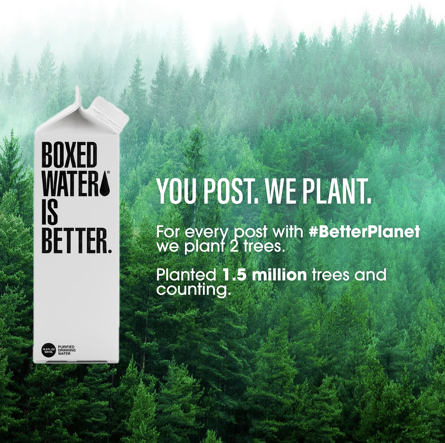 Boxed Water 16.9 oz. (24 Pack) – Purified Drinking Water in 92% Plant- Based Boxes – 100% Recyclable, BPA-Free, Refillable/Reusable Cartons – More Sustainable than Plastic Bottled Water