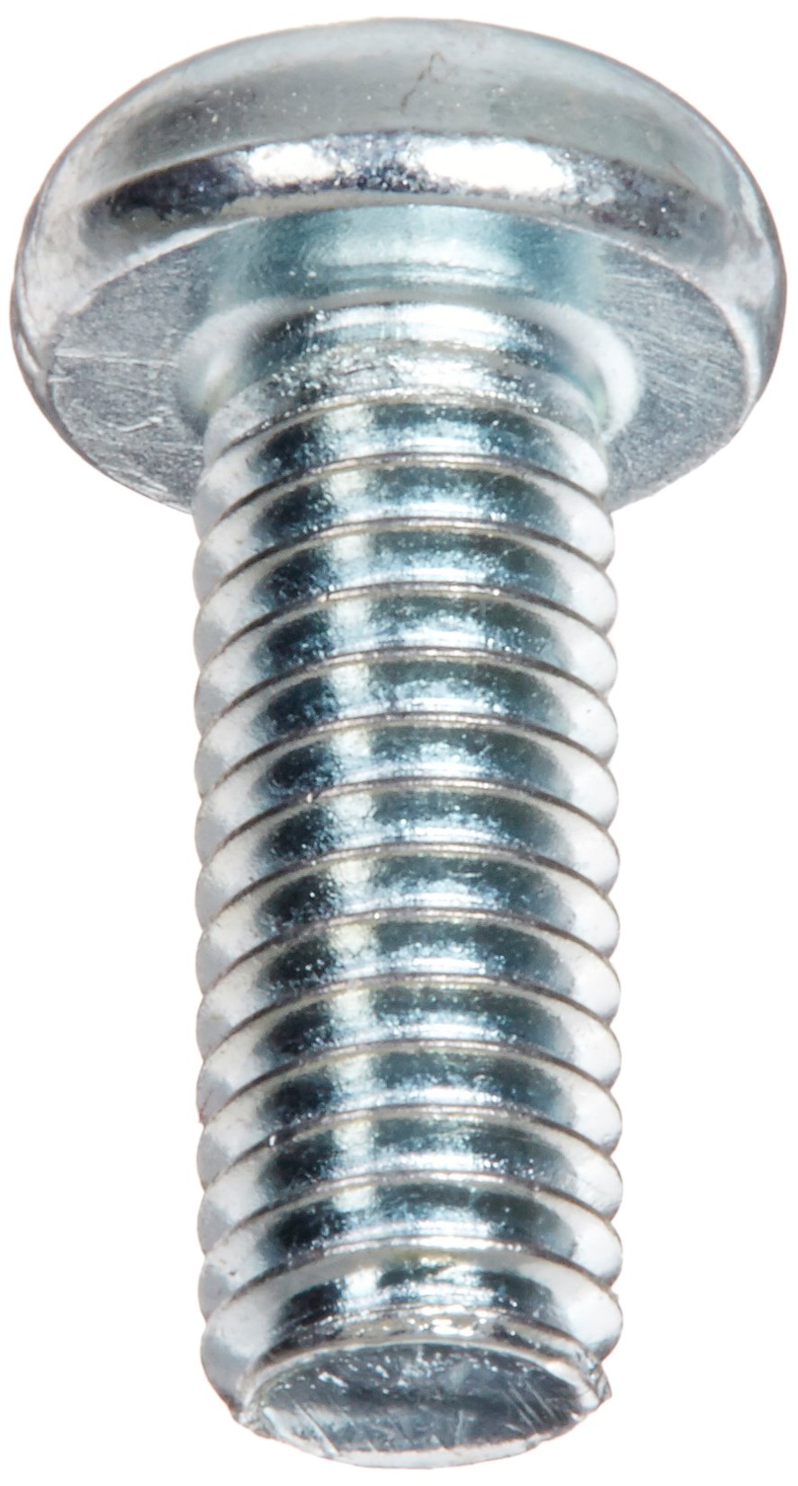 Small Parts Steel Pan Head Machine Screw, Zinc Plated, Meets JIS B1111, #2 Phillips Drive, M3-0.5 Thread Size, 8 mm Length, Fully Threaded, Imported (Pack of 50)