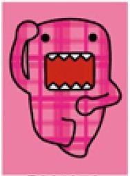 Domo Colorful Magnet Collection - Pink Checkers