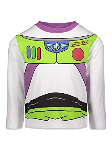 Disney Pixar Toy Story Buzz Lightyear Toddler Boys 2 Pack Graphic T-Shirts Grey/White 3T