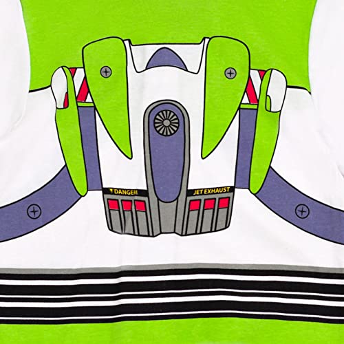 Disney Pixar Toy Story Buzz Lightyear Toddler Boys Zip Up Cosplay Coverall Green 2T