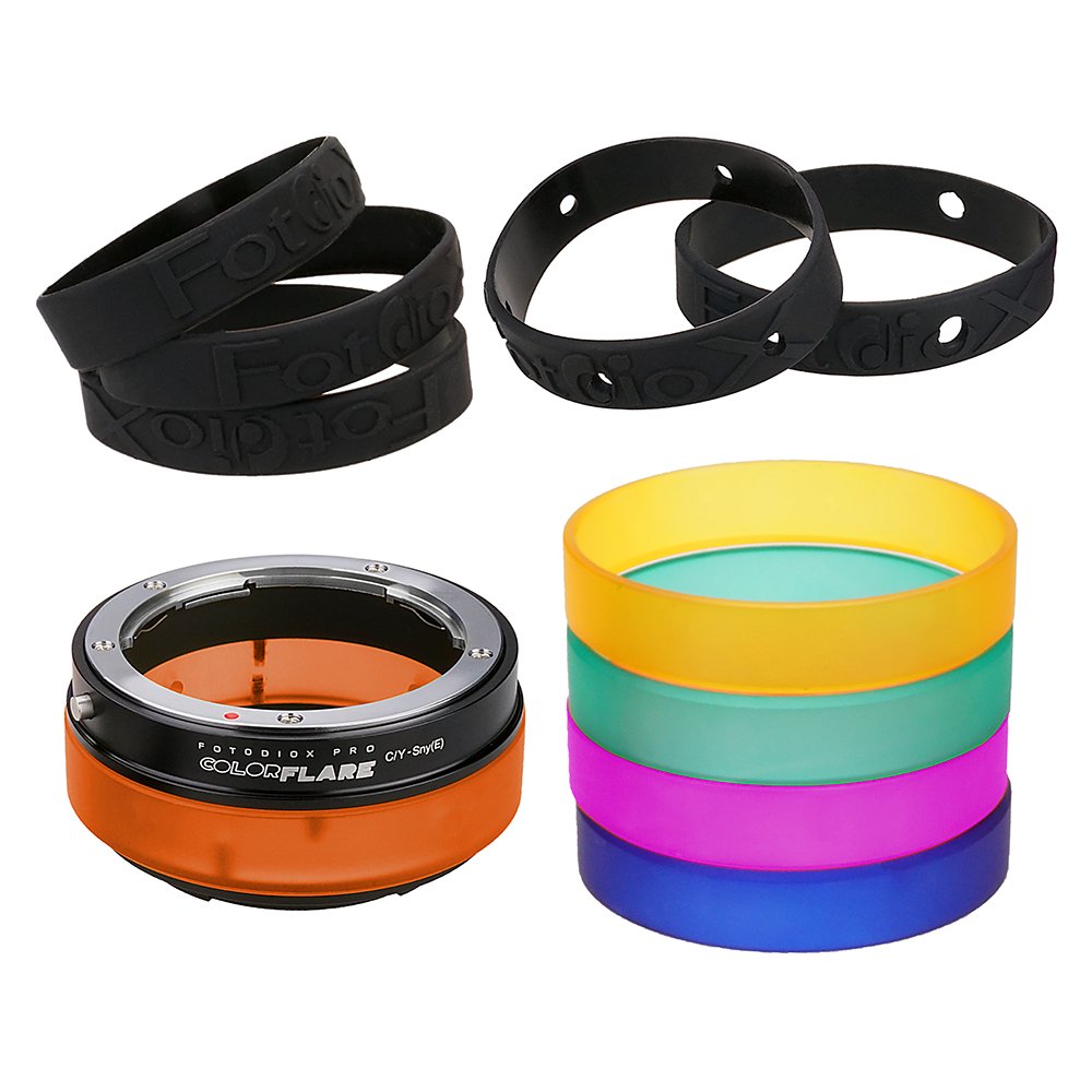 ArtFX ColorFlare Adapter for Contax/Yashica (CY) SLR Lens to Sony Alpha E-Mount Mirrorless Camera Body - Light Leak/Flare Inducing Adapter from Fotodiox Pro