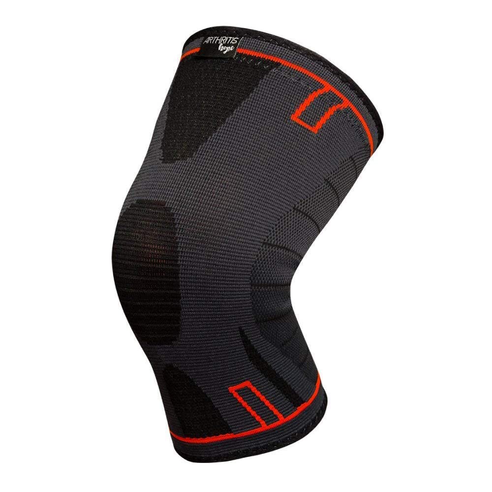 Arthritis Hope Knee Compression Sleeve - Knee Brace for Arthritis and Joint Pain Relief, Improve Circulation, give Support and Comfort, Plus Sizes for Overweight to Obese Thighs and Legs (Black, 7XL)