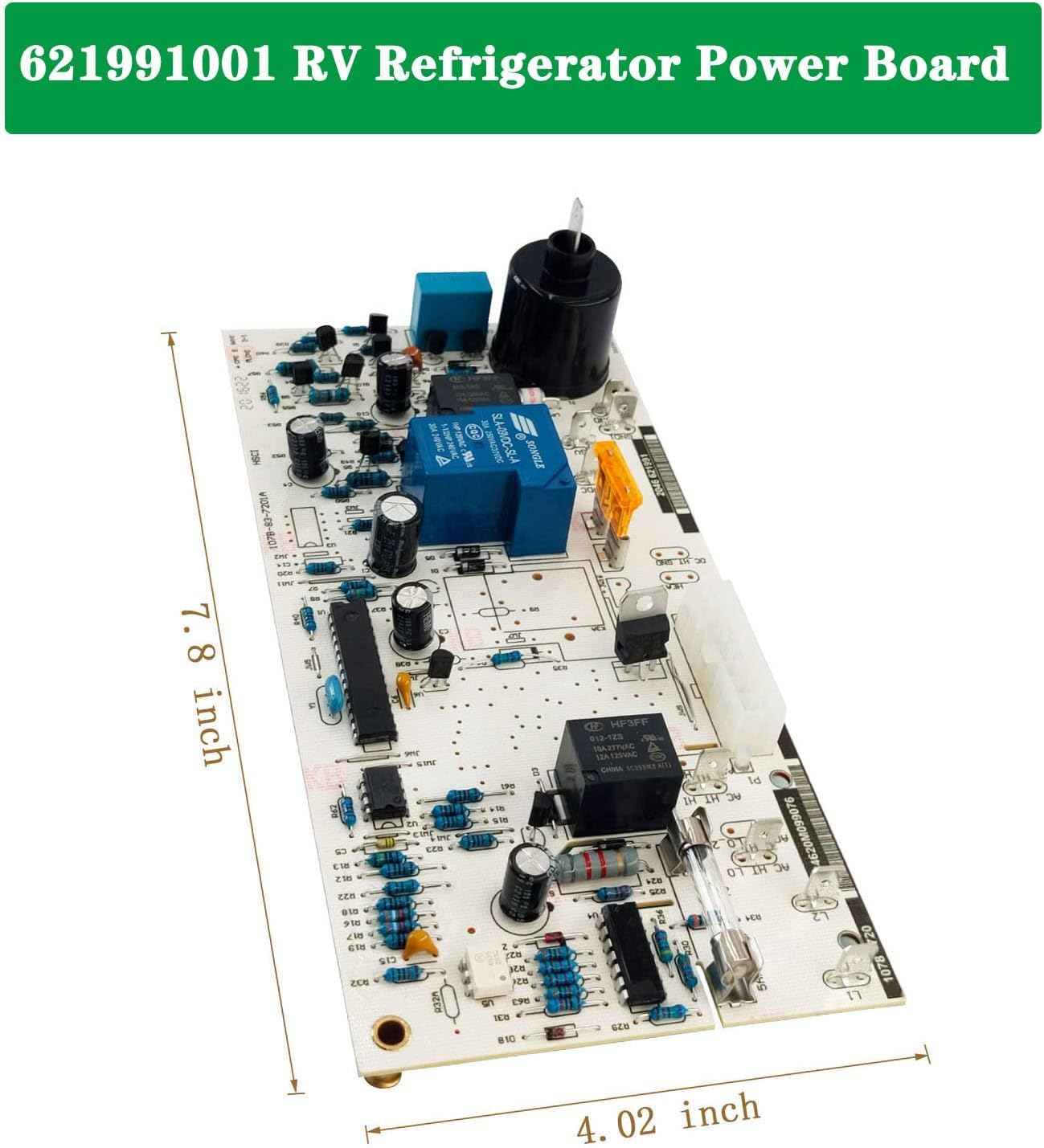 Bydorunce Replace 621991001 Refrigerator Power Board Kit for N611 N811 N610 N810 Models Replacement Circuit Board 2-Way Control Board (Serial Number Below 9056491)(Classical)