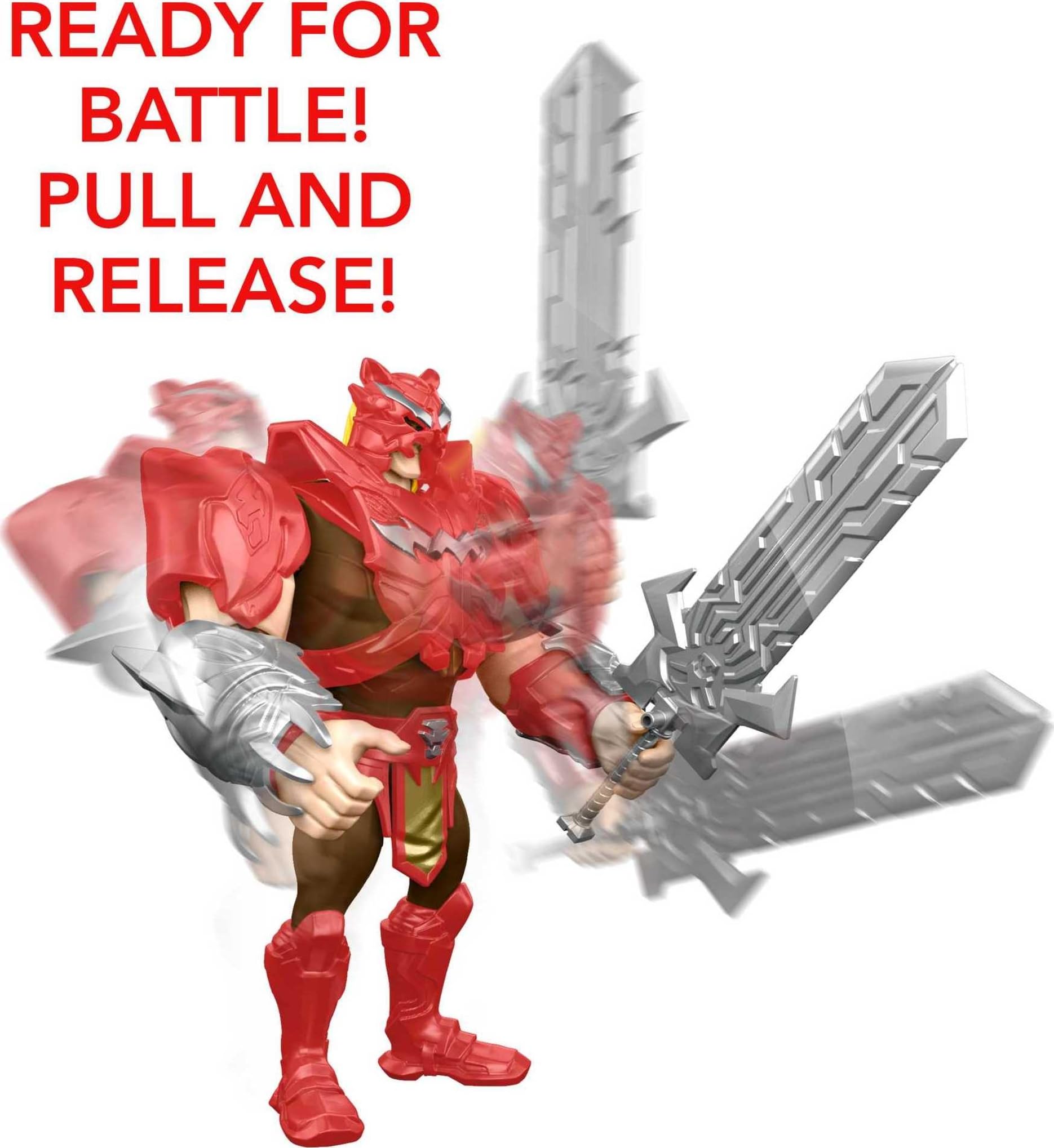 Masters of the Universe Deluxe He-Man Power Attack Action Figure, 8.5-in Battle Character for Storytelling Play, Gift for Fans 4 Years and Older