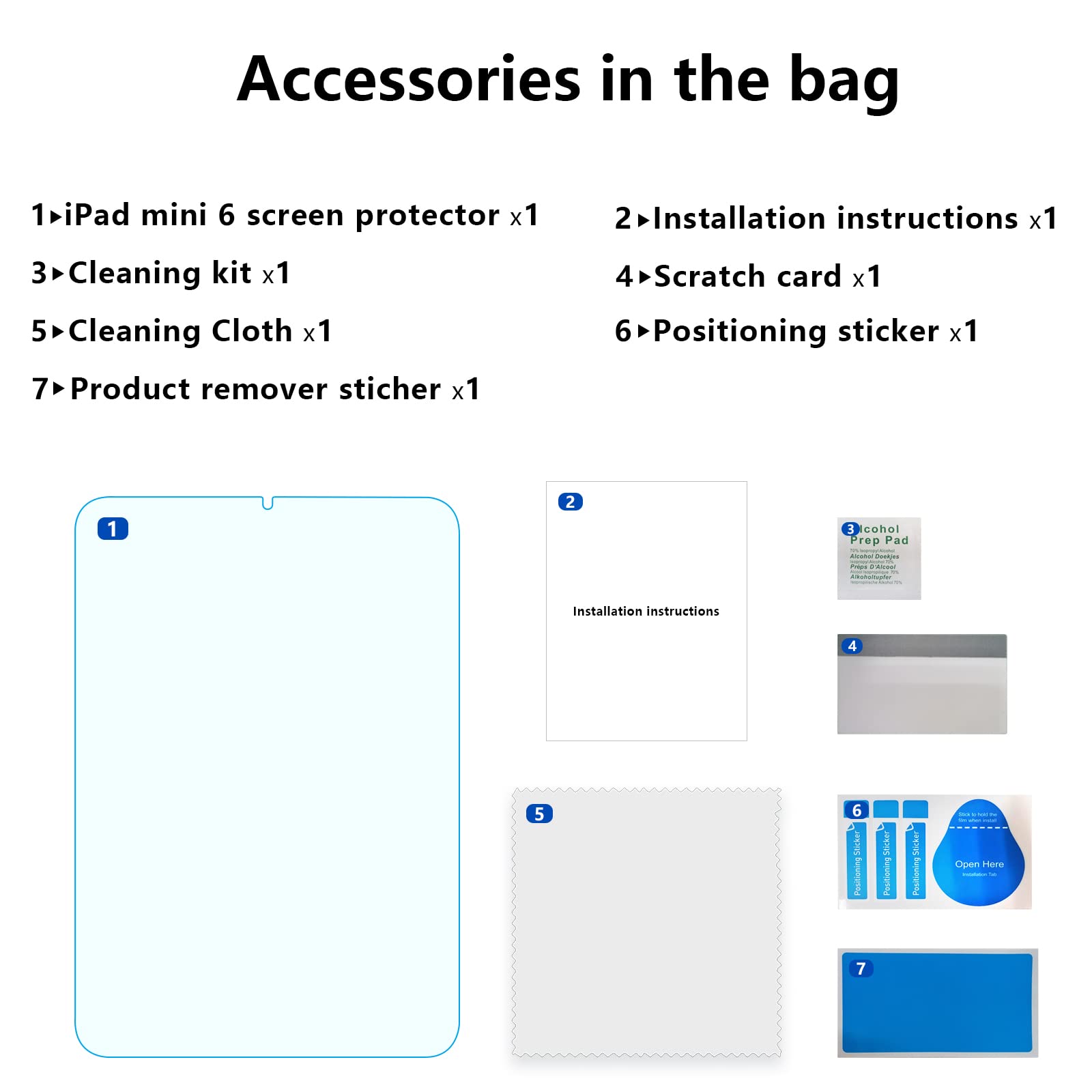 Screen Protector Compatible with iPad Mini 6 (8.3 inch) 2021 for iPad Mini 6th Generation,PYS Mini 6 Anti Blue Light Filter High Touch Sensitivity Anti-Scratch/Anti-Glare/Anti-Fingerprint (PET)