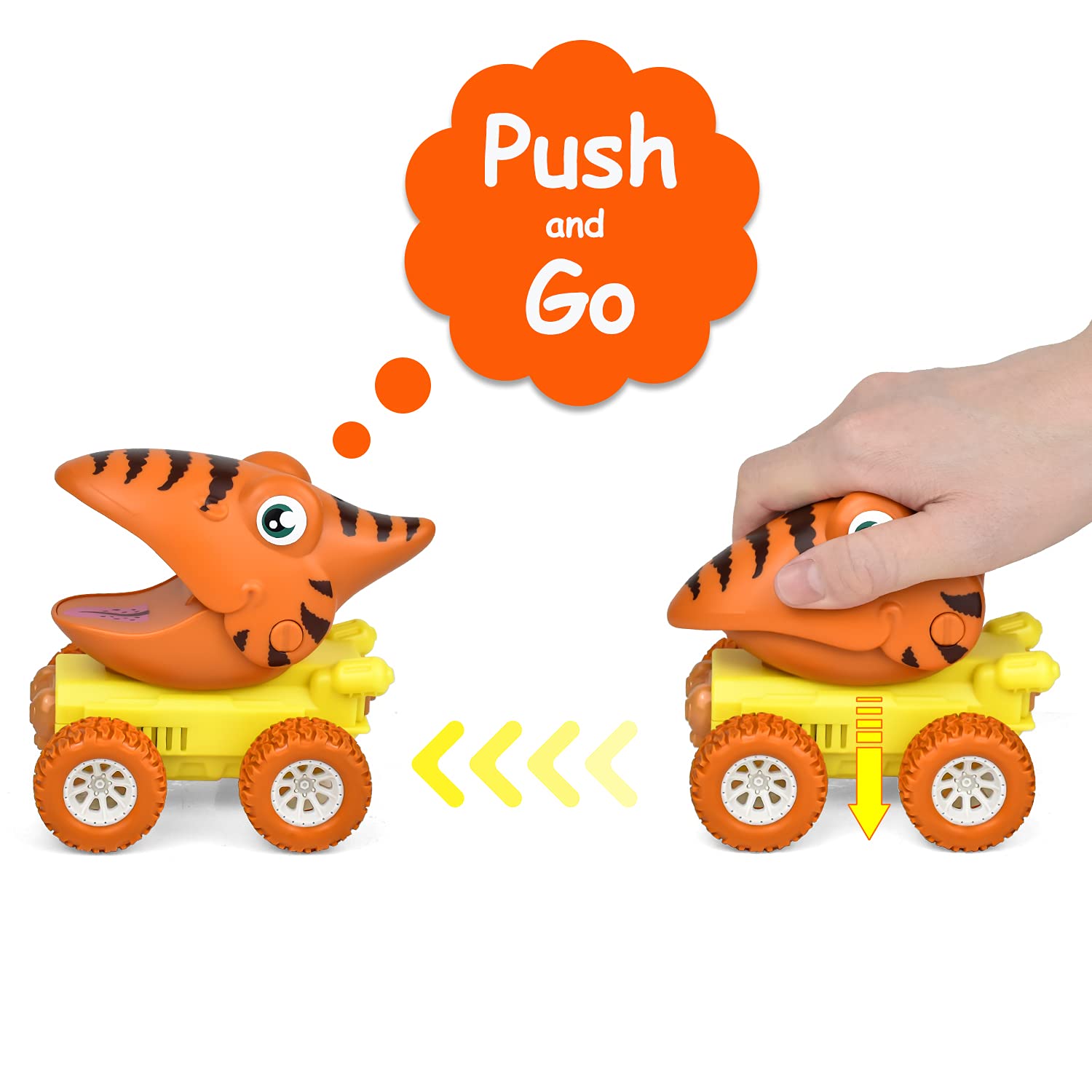 LiKee Toy Cars with Light and Music for Toddlers Kids Boys Girls Age 3+ Years Old