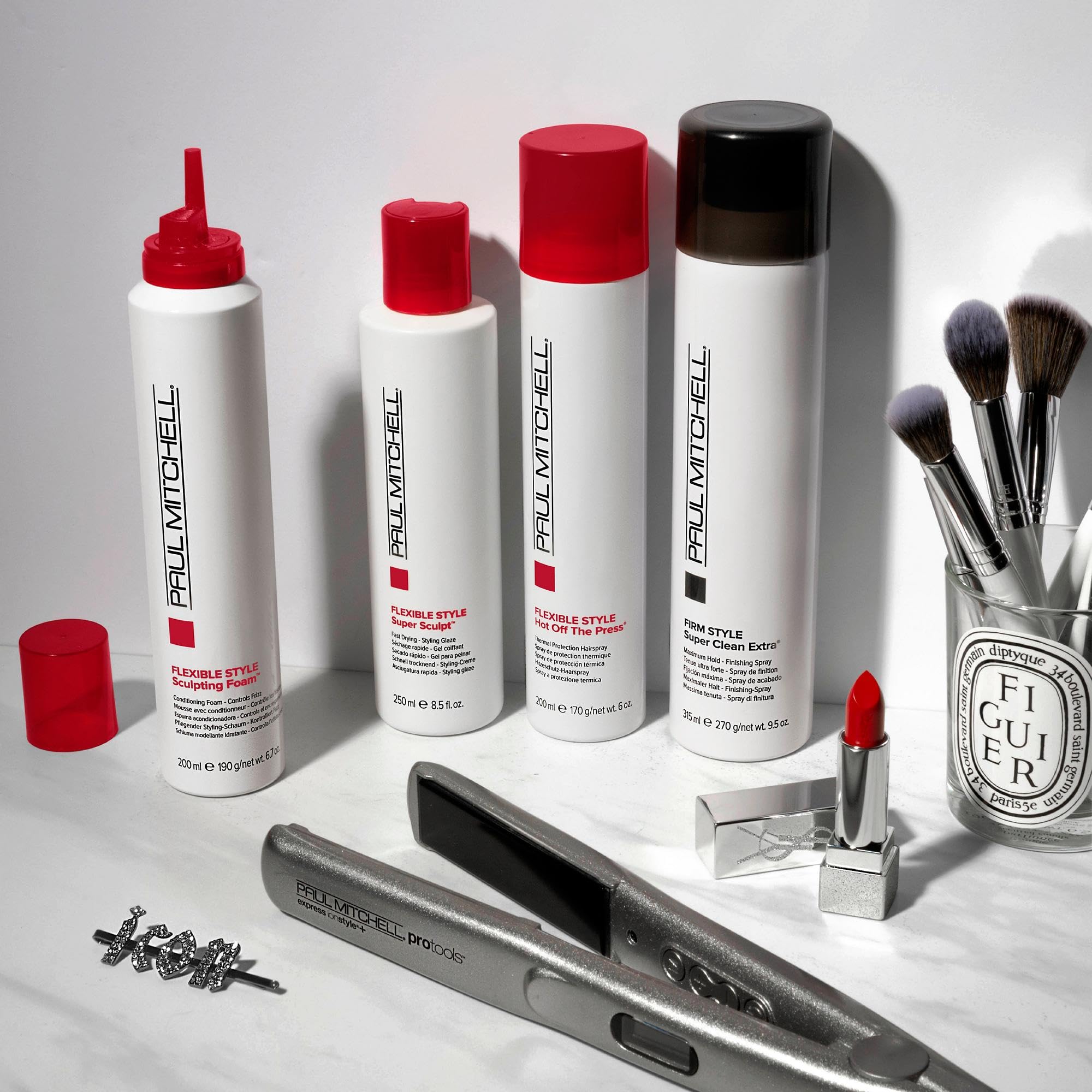 Paul Mitchell Sculpting Foam, Conditions + Controls Frizz, For All Hair Types, 6.7 oz.