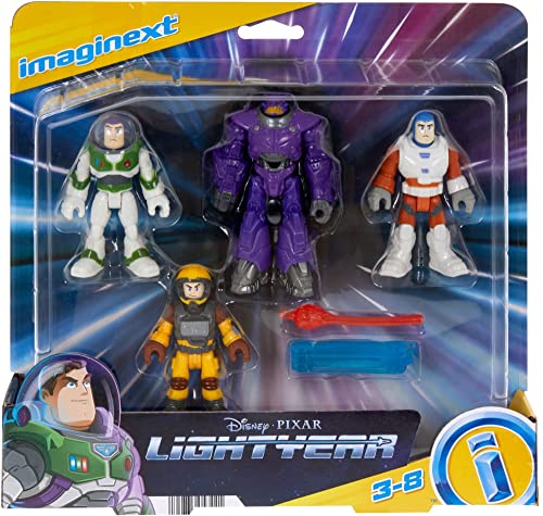 Fisher-Price Disney and Pixar Lightyear Toys, Imaginext Buzz Lightyear Mission Multipack Figure Set for Preschool Pretend Play Ages 3-8 Years