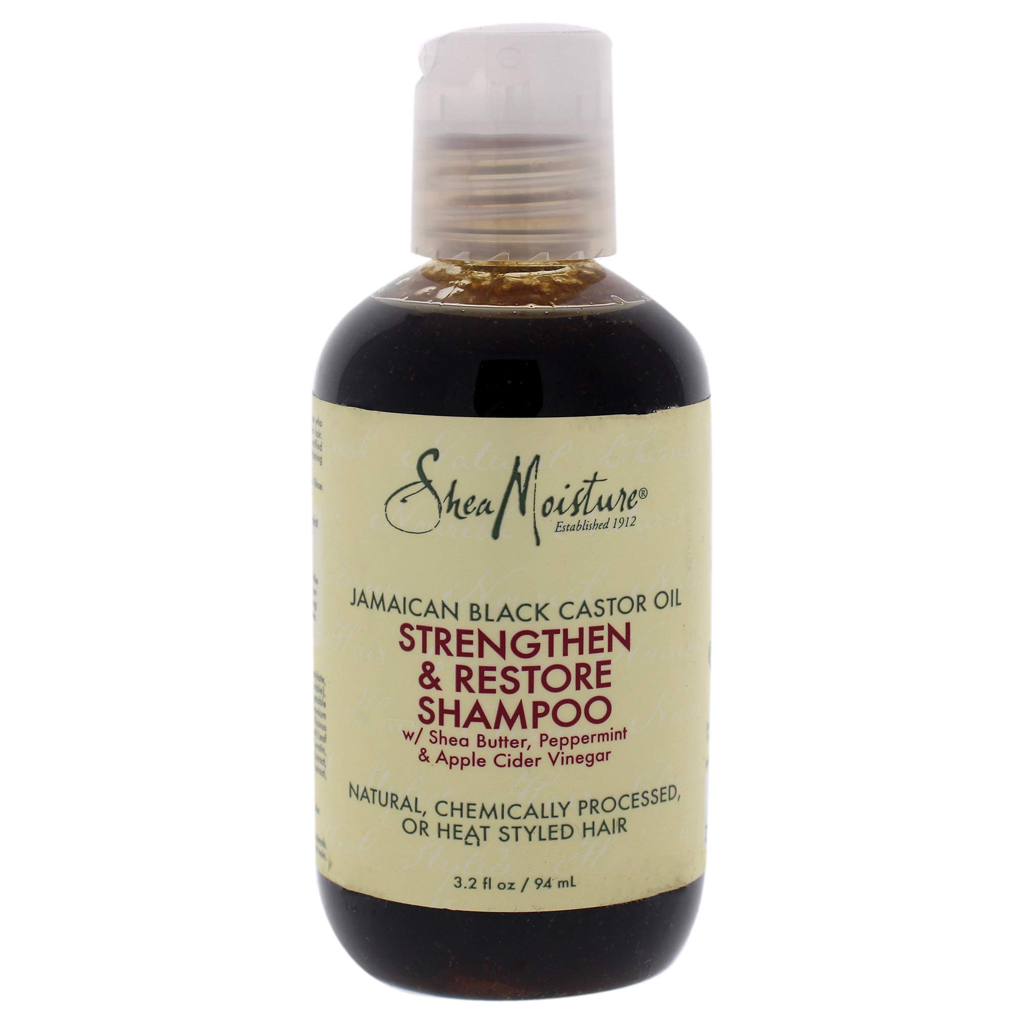 Shea Moisture Jamaican Black Caster Oil Shampoo By for Unisex - 3.2 Oz Shampoo, 3.2 Ounce (I0084728)