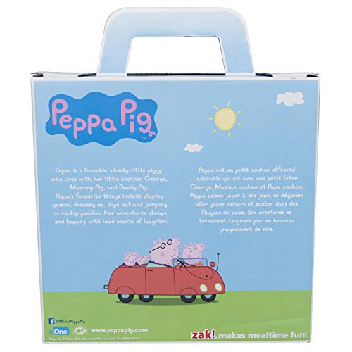 Zak Designs Peppa Pig Kids Dinnerware Set Includes Plate, Bowl, and Tumbler, Made of Durable Material and Perfect for Kids (Peppa & George Pig, 3 Piece Set, BPA-Free)