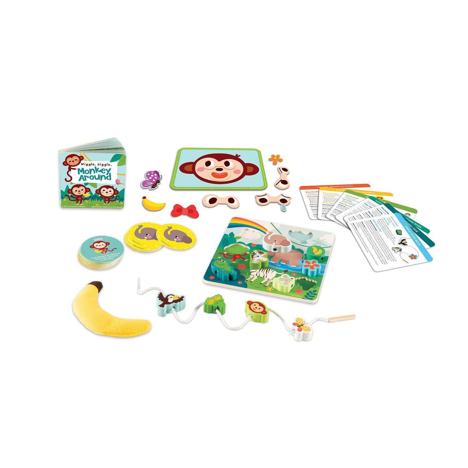 Peaceable Kingdom Get Ready for Preschool with Monkey Around Game for Pre School Kids and Toddlers