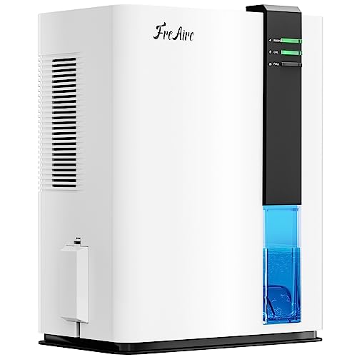 FreAire Dehumidifier for Home Room, 88 OZ Water Tank, (up to 650 sq.ft) Dehumidifiers for Basement Bathroom Bedroom Closet RV with Auto Shut Off, Colorful Lights