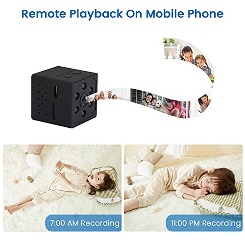 Chanarily Spy Camera, 4K HD Web Camera, Mini Wireless Cam, Small WiFi Nanny Camera with Phone App Night Vision Motion Detection Portable Smart Camera for Indoor/Home/Apartment/Office