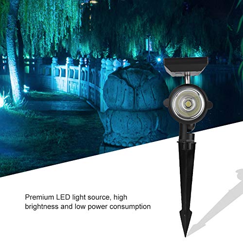 PBOHUZ Garden Light-Solar Powered 7W LED Ground Light Outdoor Lawn Lamp for Home Garden Illumination