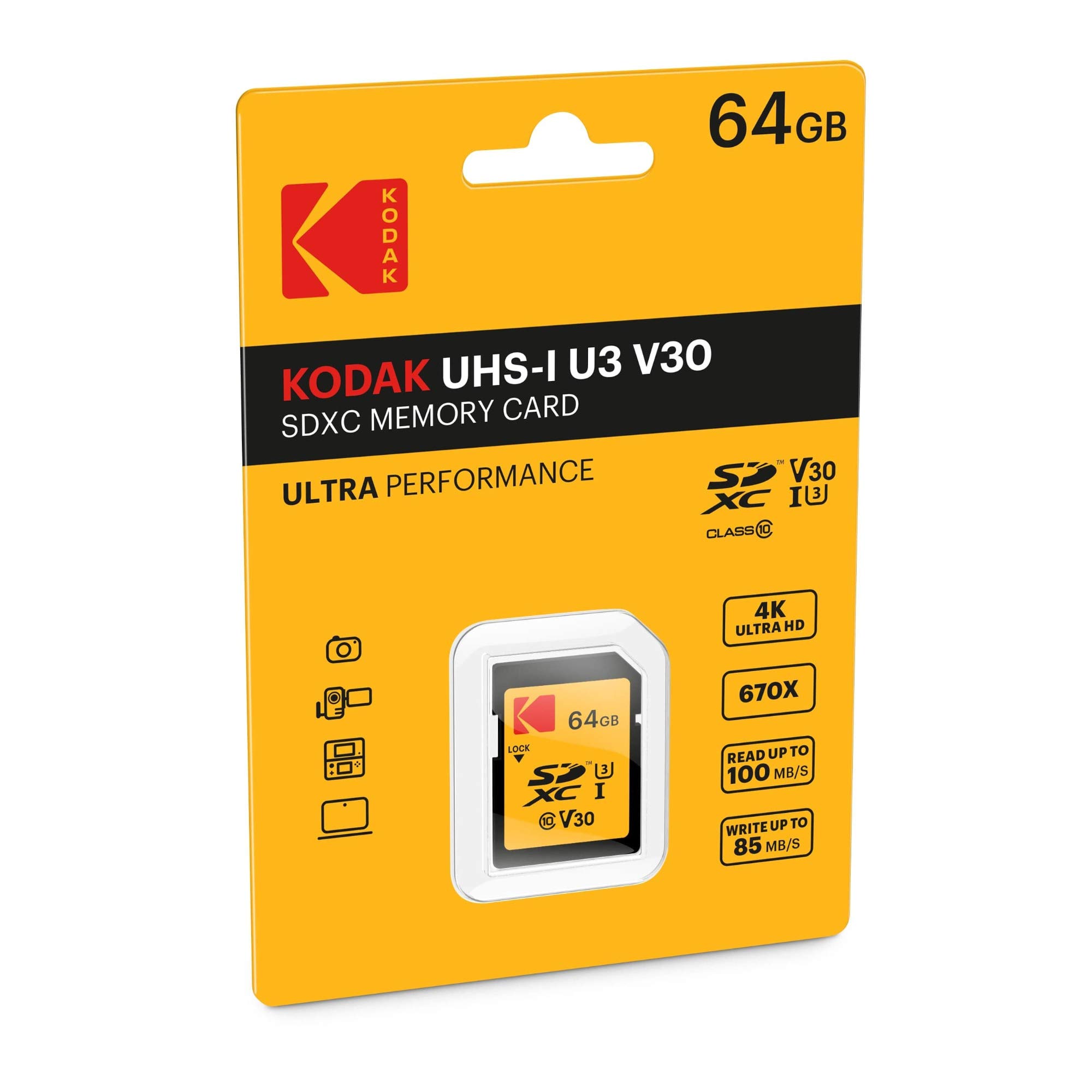 Kodak SD 64GB UHS-I U3 V30 Ultra
