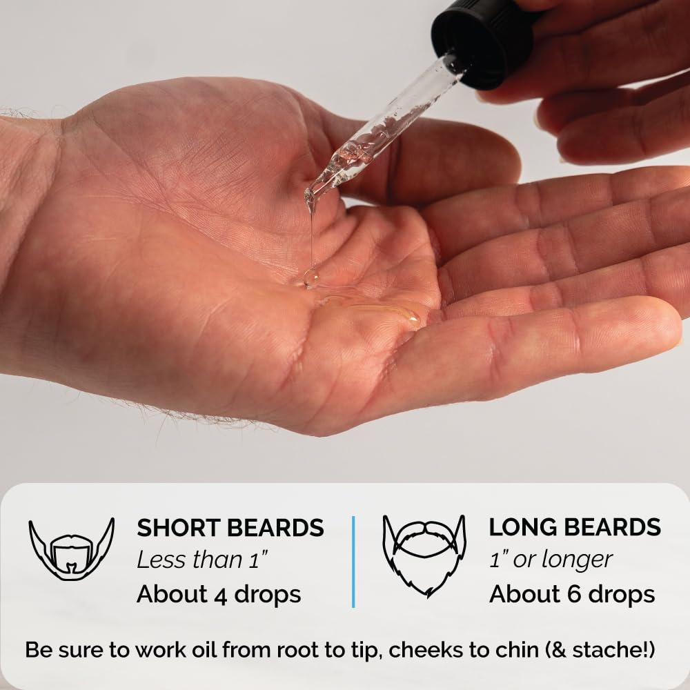 ZEUS Natural Beard Oil, Premium Conditioning Beard Oil to Soften Beard & Mustache β MADE IN USA (Vanilla Rum) 1 oz.