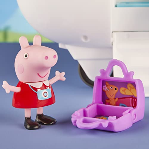Peppa Pig Peppa’s Adventures Air Peppa Airplane Vehicle Preschool Toy with Rolling Wheels, 1 Figure, 1 Accessory; Ages 3 and Up