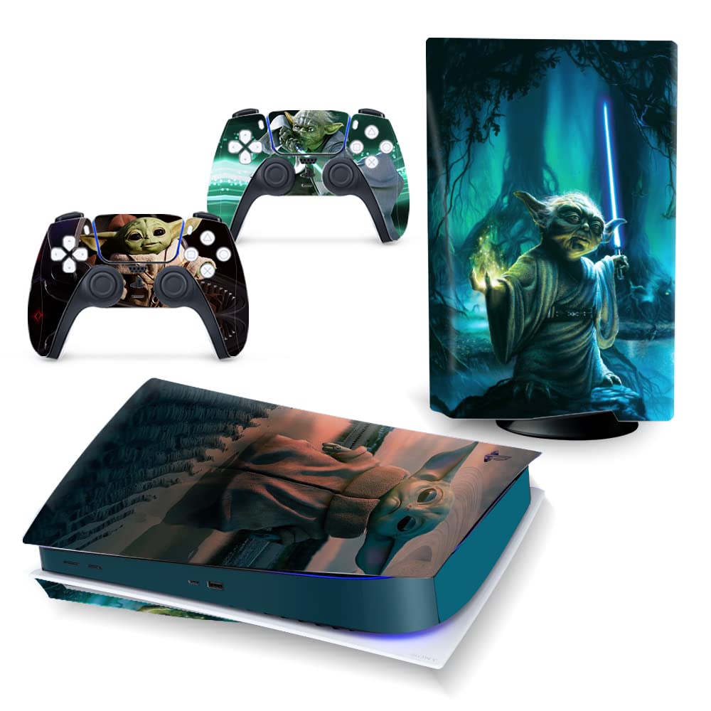 Bopanku Stickers for PS5 Digital Edition Animation Console and Controllers Vinyl Sticker,Scratch Resistant,Bubble-Free,Durable,Compatible with Playstation 5(Digital Edition) A