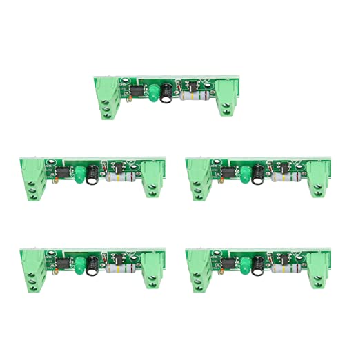 BOLORAMO Optocoupler Isolation Module, 5PCS Output TTL Level Support PLC 1 Channel Detection Board for 220VAC Voltage Detection