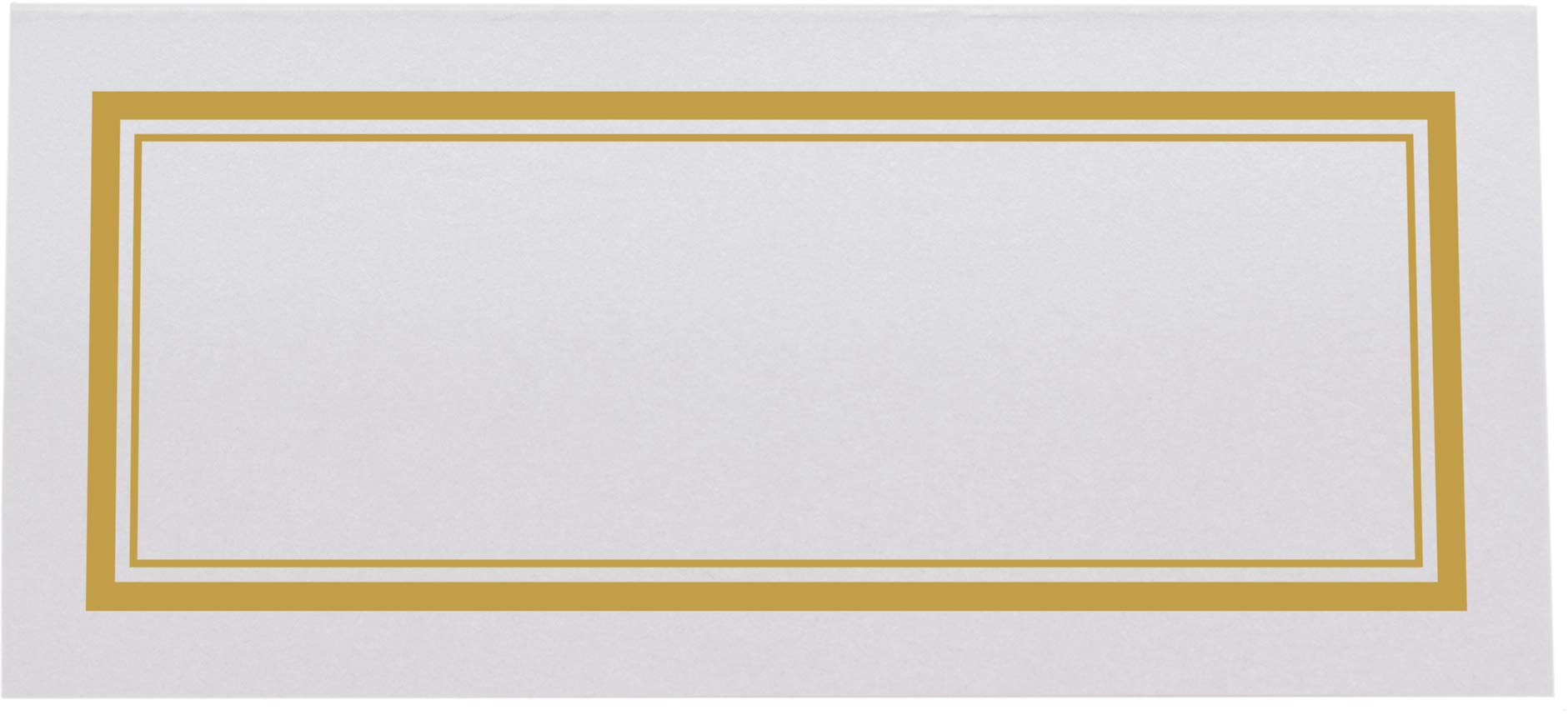Double Line Border Printable Place Cards, Gold (Choose Color), Set of 60 (10 Sheets), Laser & Inkjet Printers - Wedding, Party, Dinner, and Special Events - Made in the USA