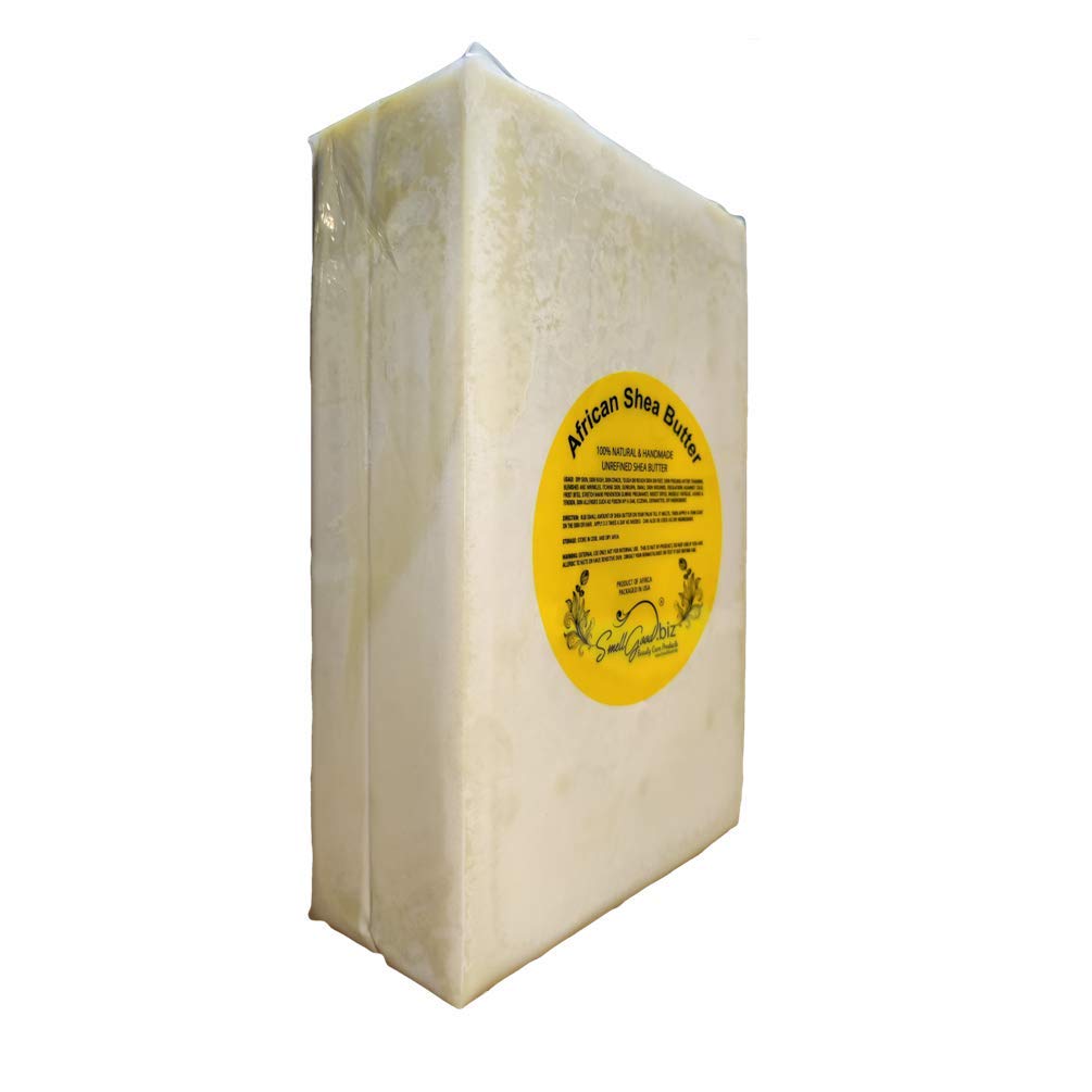 SmellGood Purest Ivory Unrefined African RAW Real Shea Butter 5lbs