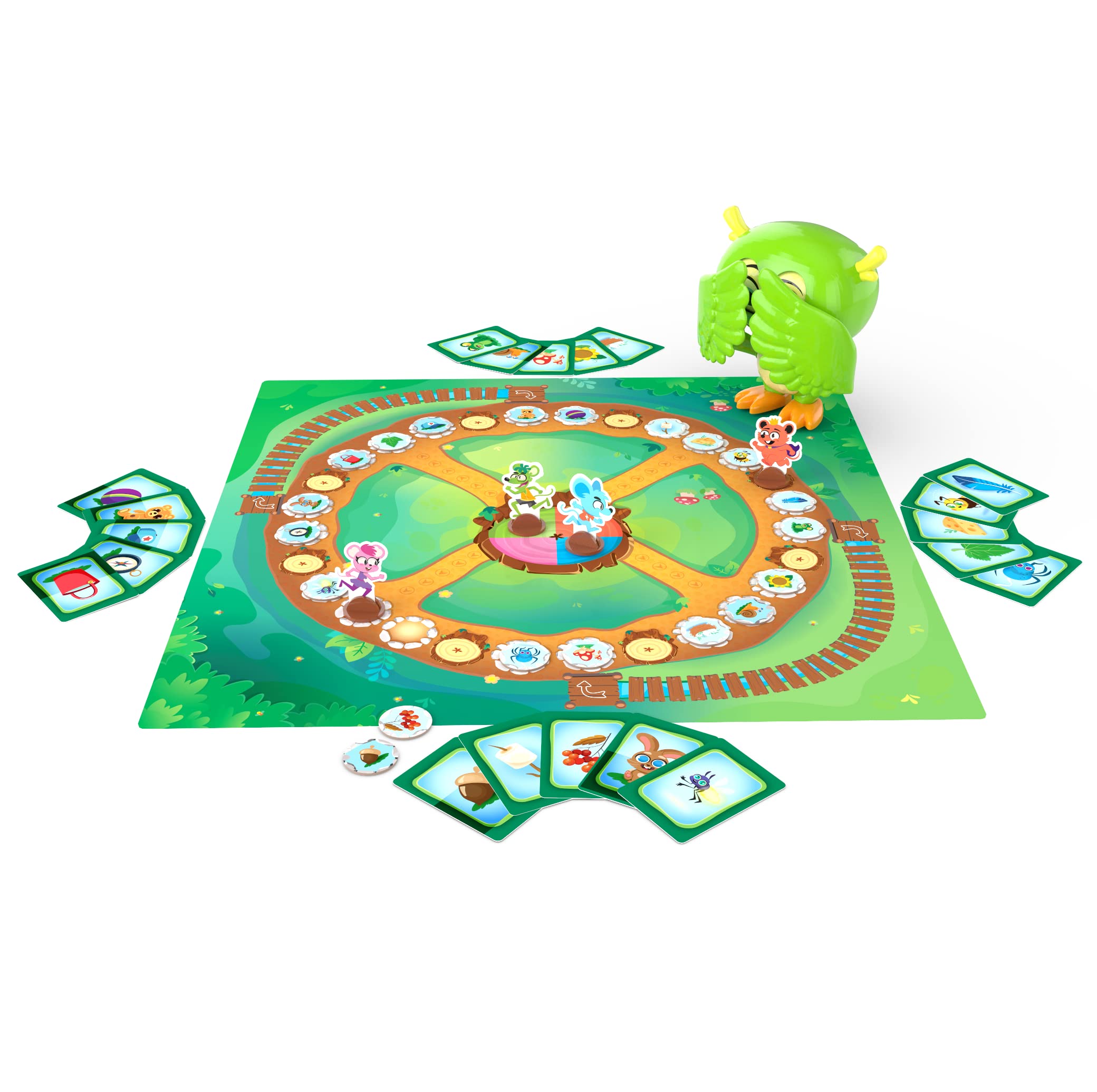 Peek-A-Hoot - Race to Collect Your Loot Without Angering The Hoot - Owl Board Game for Kids, Ages 4 and Up, 2-4 Players