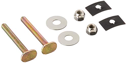 DANCO Brass Closet Bolts with Nuts and Washers Toilet Bolt Set, 1/4 inch x 2-1/4 inch, Brass, 2-Set (80156)
