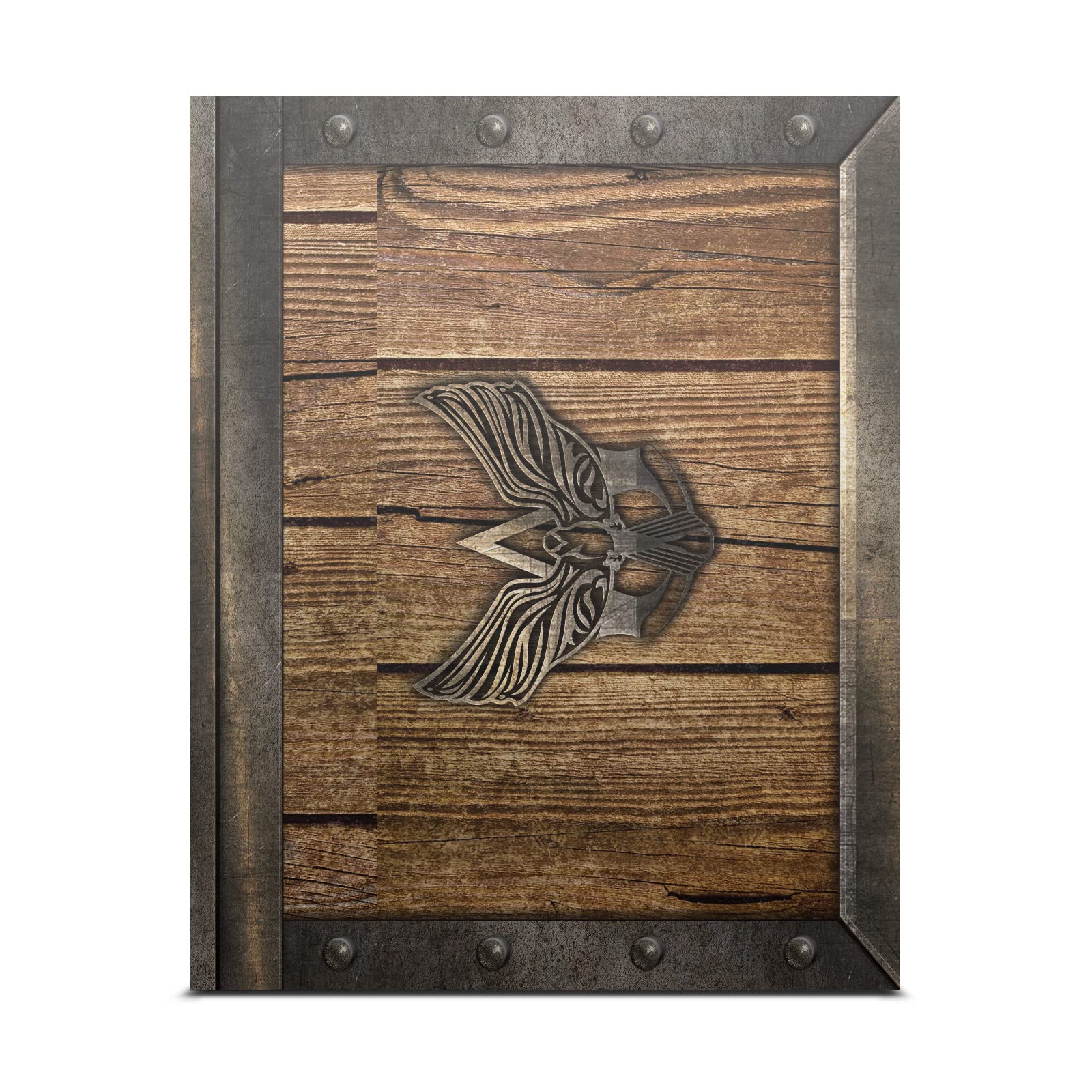 Head Case Designs Officially Licensed Assassin's Creed Wood And Metal Chest Black Flag Graphics Vinyl Sticker Gaming Skin Decal Cover Compatible With Xbox One X Console and Controller Bundle