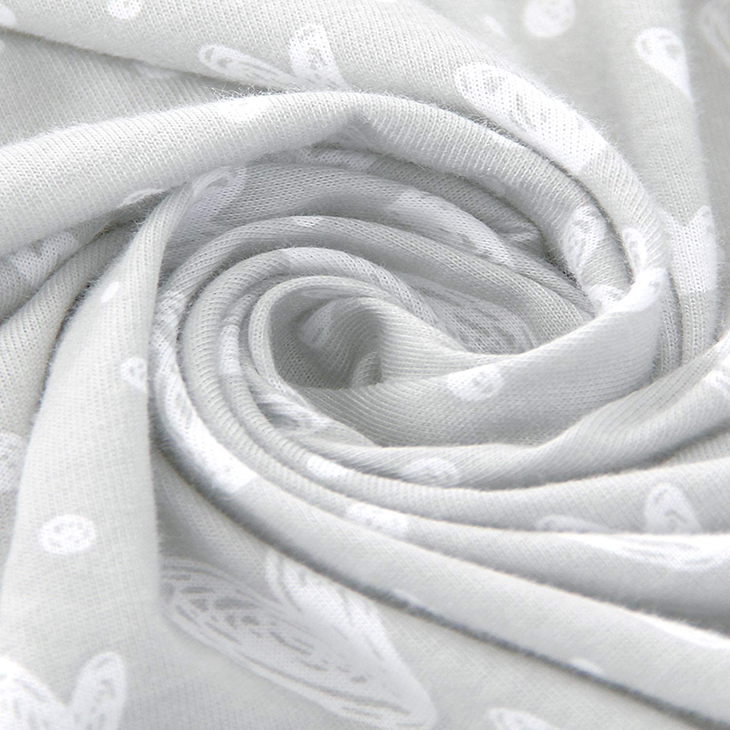 Bassinet Sheet 2 Pack Compatible with Halo BassiNest Swivel Sleeper, Envelope Style 100% Cotton Breathable & Soft & Skin-Friendly Grey & White Bassinet Sheets