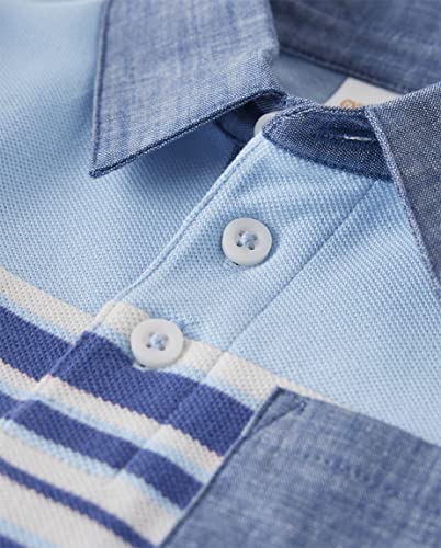 Gymboree Boys and Toddler Fashion Polo Shirt, Party Blue Stripe, 2T US