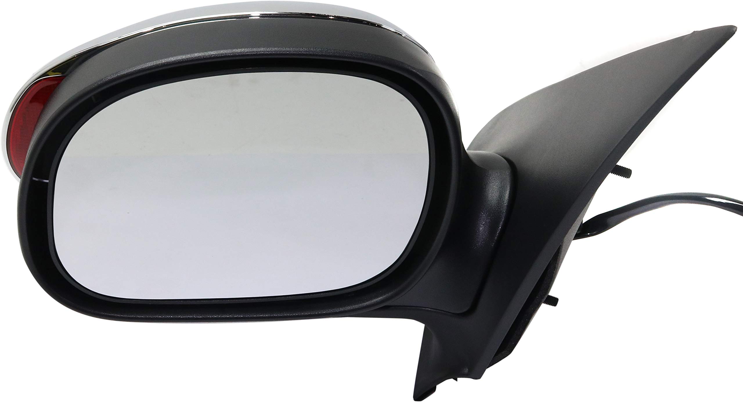 Kool Vue Mirror Set Compatible with 2001-2003 Ford F-150, Driver and Passenger Side, Crew Cab Pickup (SuperCrew Cab), Chrome, Power