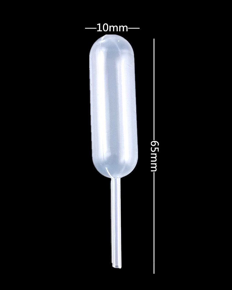 Yueton 50pcs Clear 4ml Liquid Dropper Pasteur Pipette, Plastic Squeeze Transfer Pipettes