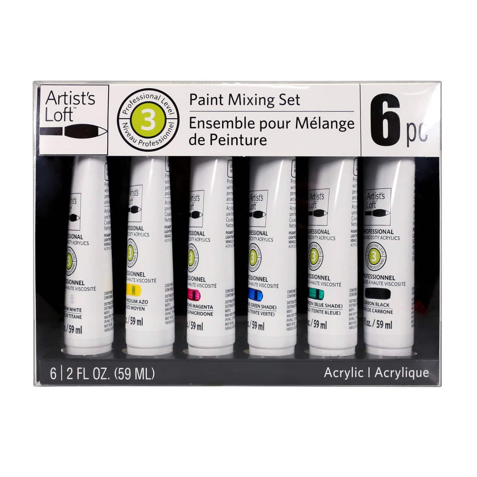 Artists Loft Professional Acrylic Paint Mixing Set, 6ct.