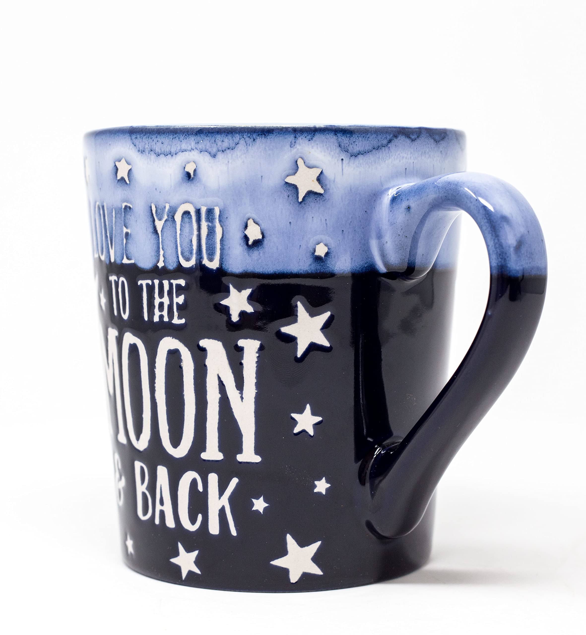 Boston Warehouse Love You to The Moon and Back Mug, 1 Count (Pack of 1), Blue