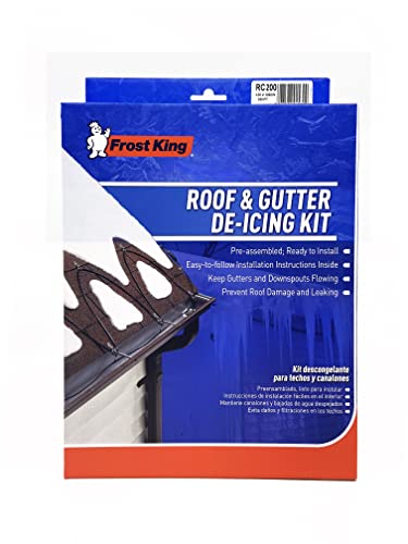 Frost King RC200 Automatic Electric Roof Cable Kits, 120V x 1000W x 200Ft, Black