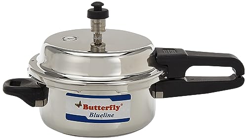 Butterfly Blue Line Stainless Steel Pressure Cooker, 2-Liter