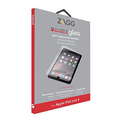 ZAGG InvisibleShield - Tempered Glass Screen Protector Made for Apple iPad Mini 4 and iPad Mini 5 - Clear