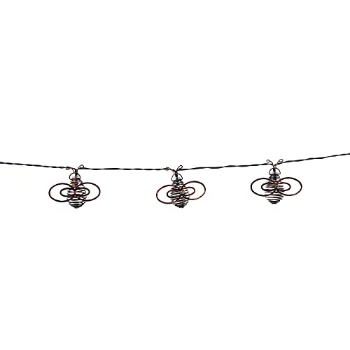 Solar Powered Bee String Lights Outdoor, Solar String Lights, 20 Lights 49inch 2 Modes IP44 Waterproof Simulation Bees Sting Lights, Decorative Lights for Outdoor Wedding Homes Gardens