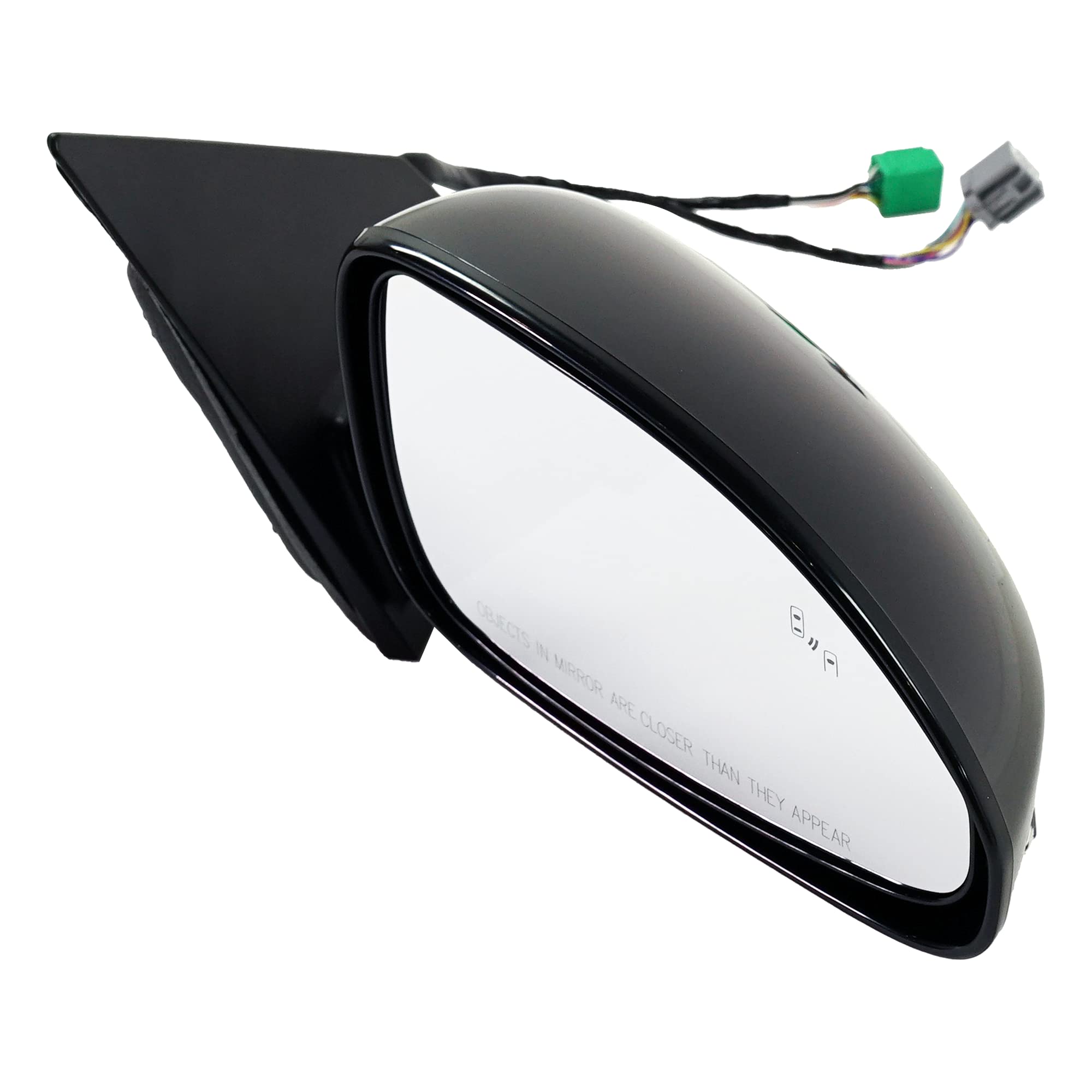 Kool Vue Passenger Side Power Heated Mirror for Buick Enclave 2013-2017 Power Fold With Signal Light, Blind Spot Monitor & Memory Paintable