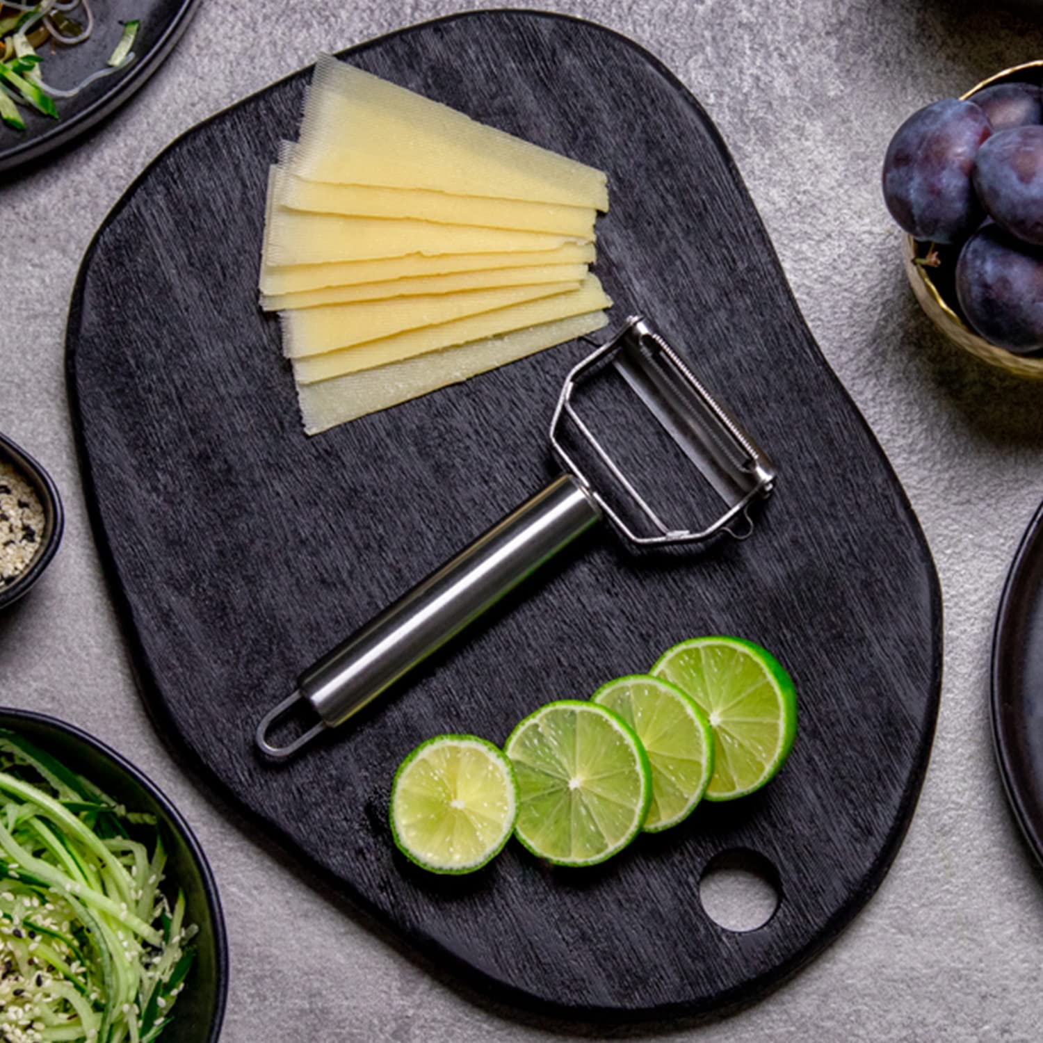 Boxgear Stainless Steel Dual Blade Vegetable Peeler - Commercial Grade Julienne Cutter, Slicer, Shredder, Scraper - Fruit, Potatoes, Carrot, Cucumber - Kitchen, Home Staple - Housewarming Gift